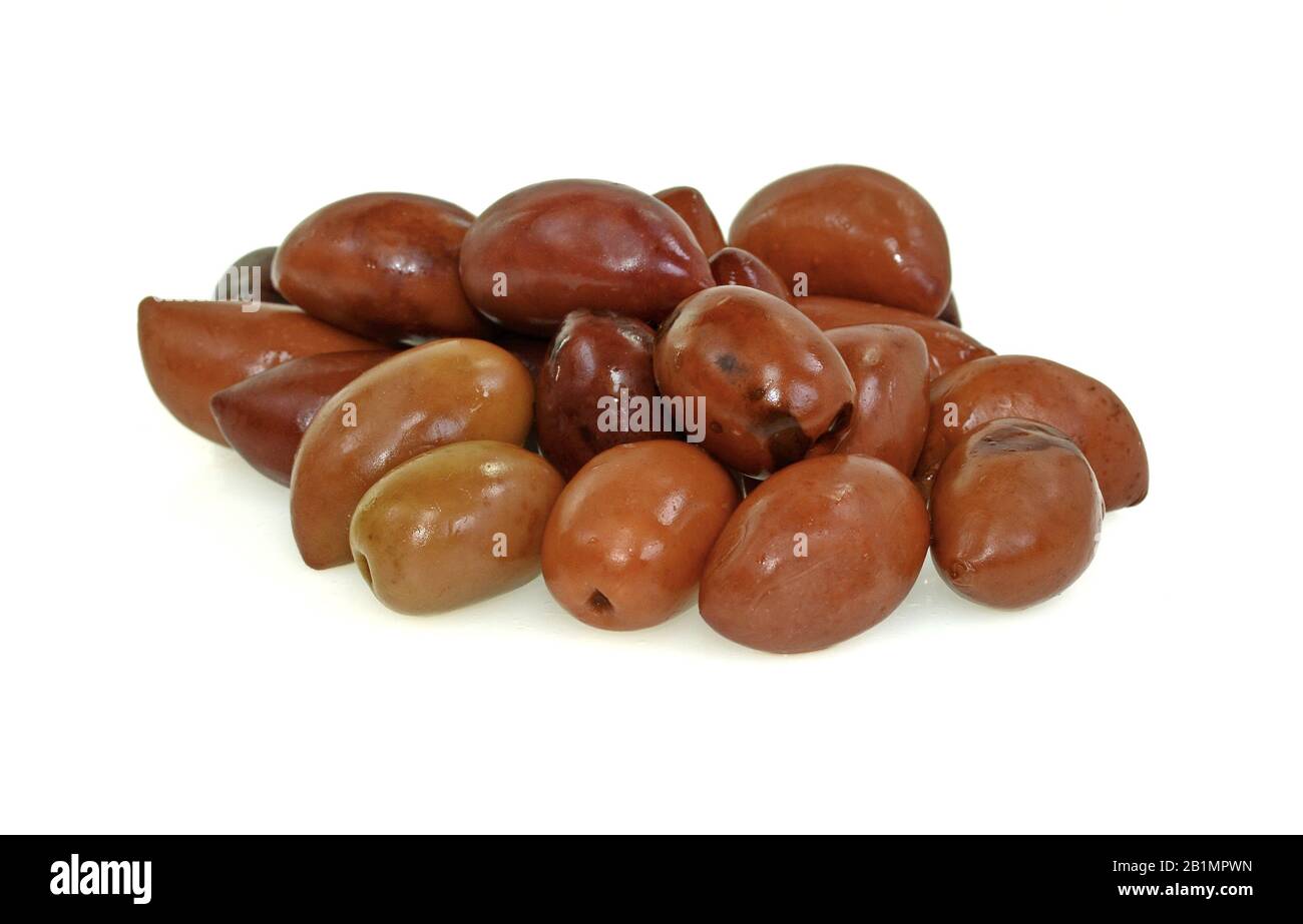 olive isolated on white Stock Photo - Alamy