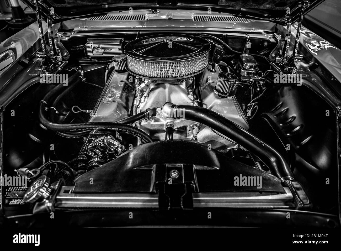 Completely restored engine ready to rumble Stock Photo - Alamy
