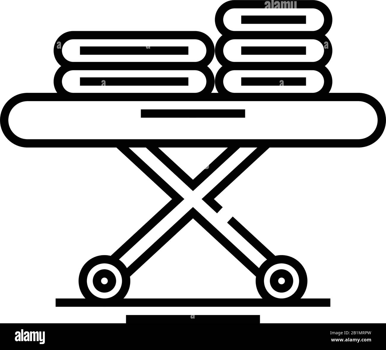 Hospital equipment line icon, concept sign, outline vector illustration ...