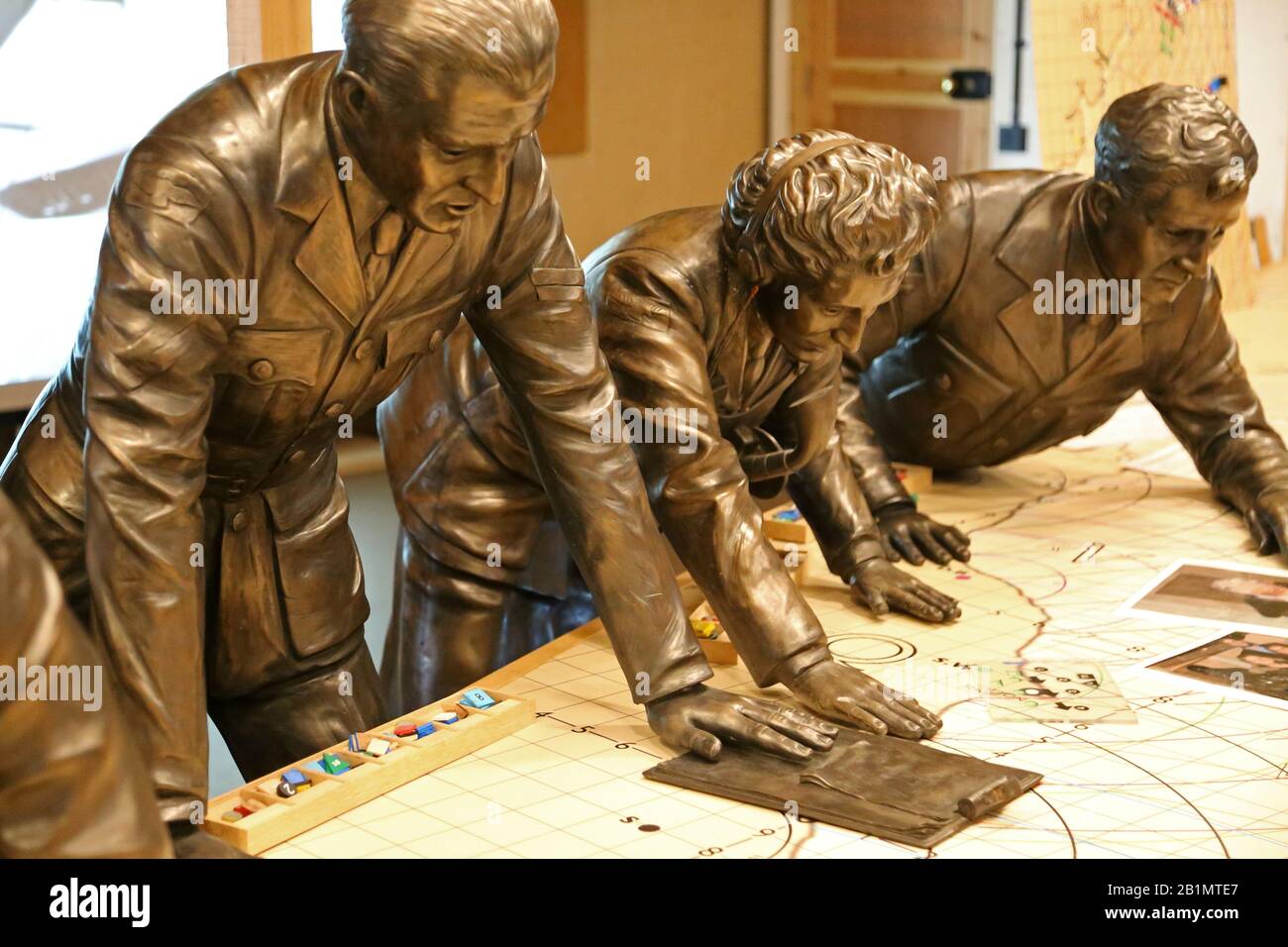 Filter Room plotters, RAF Fighter Command HQ, Bentley Priory Museum ...