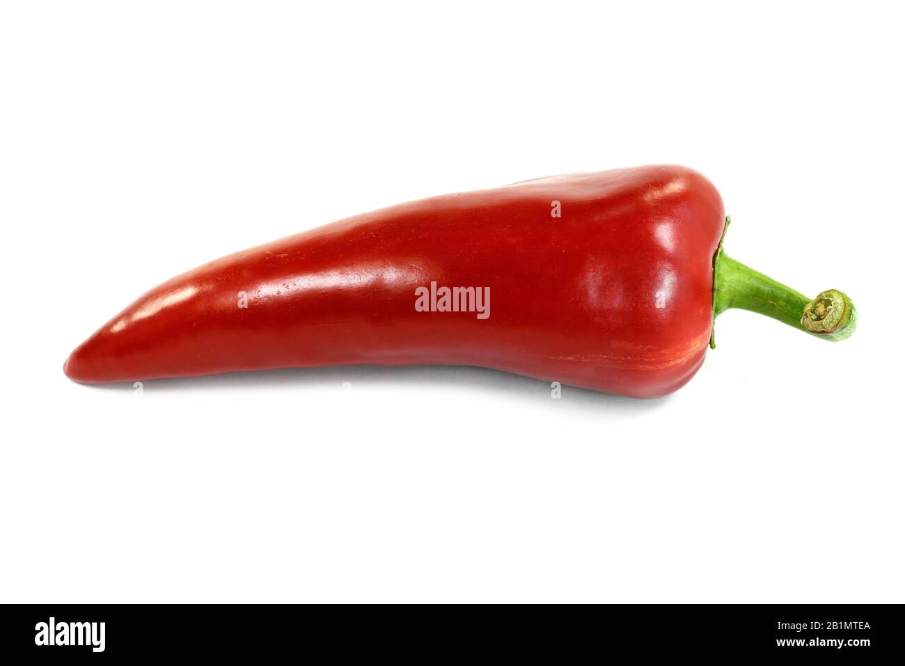 fresh red paprika isolated on white background Stock Photo - Alamy