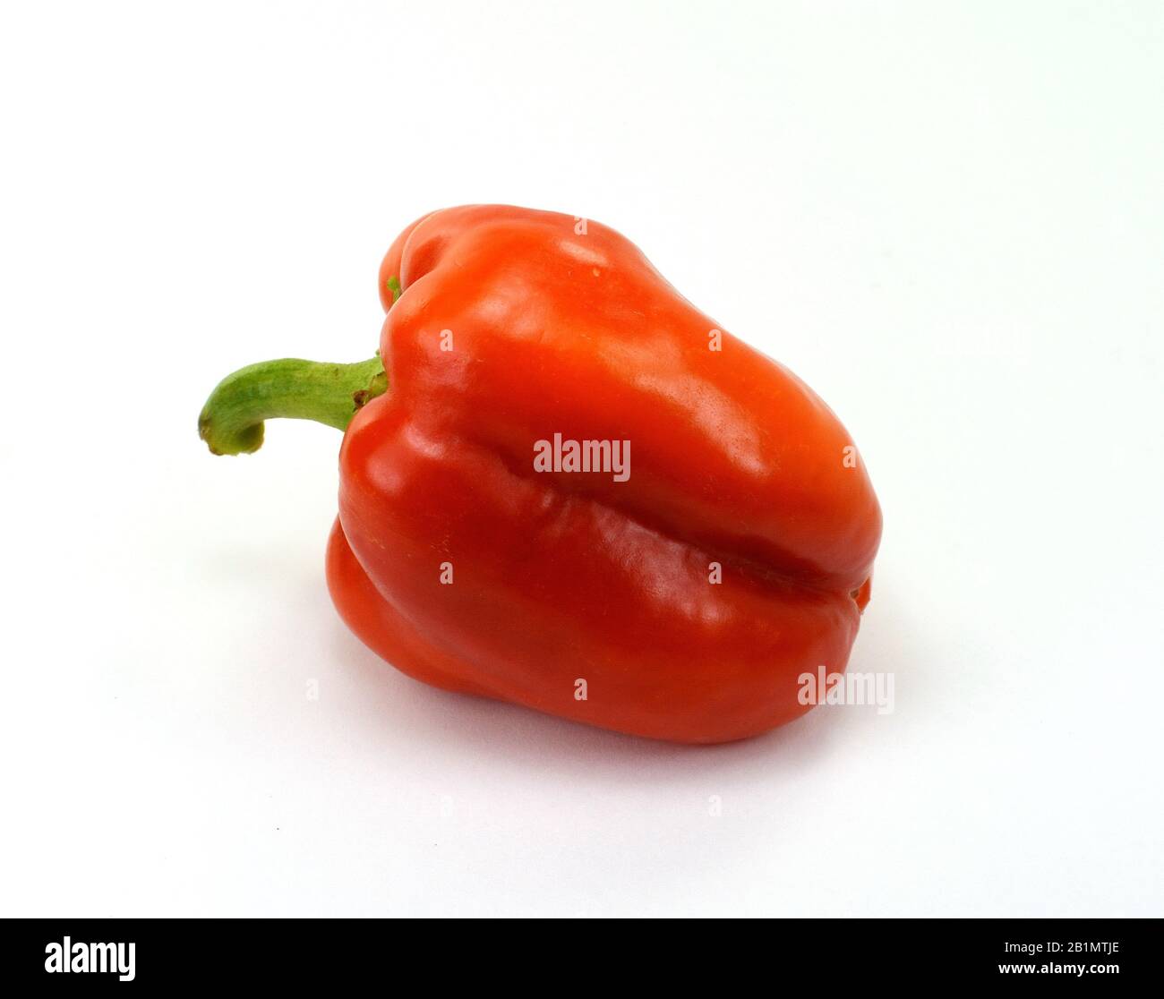 fresh red paprika isolated on white background Stock Photo - Alamy