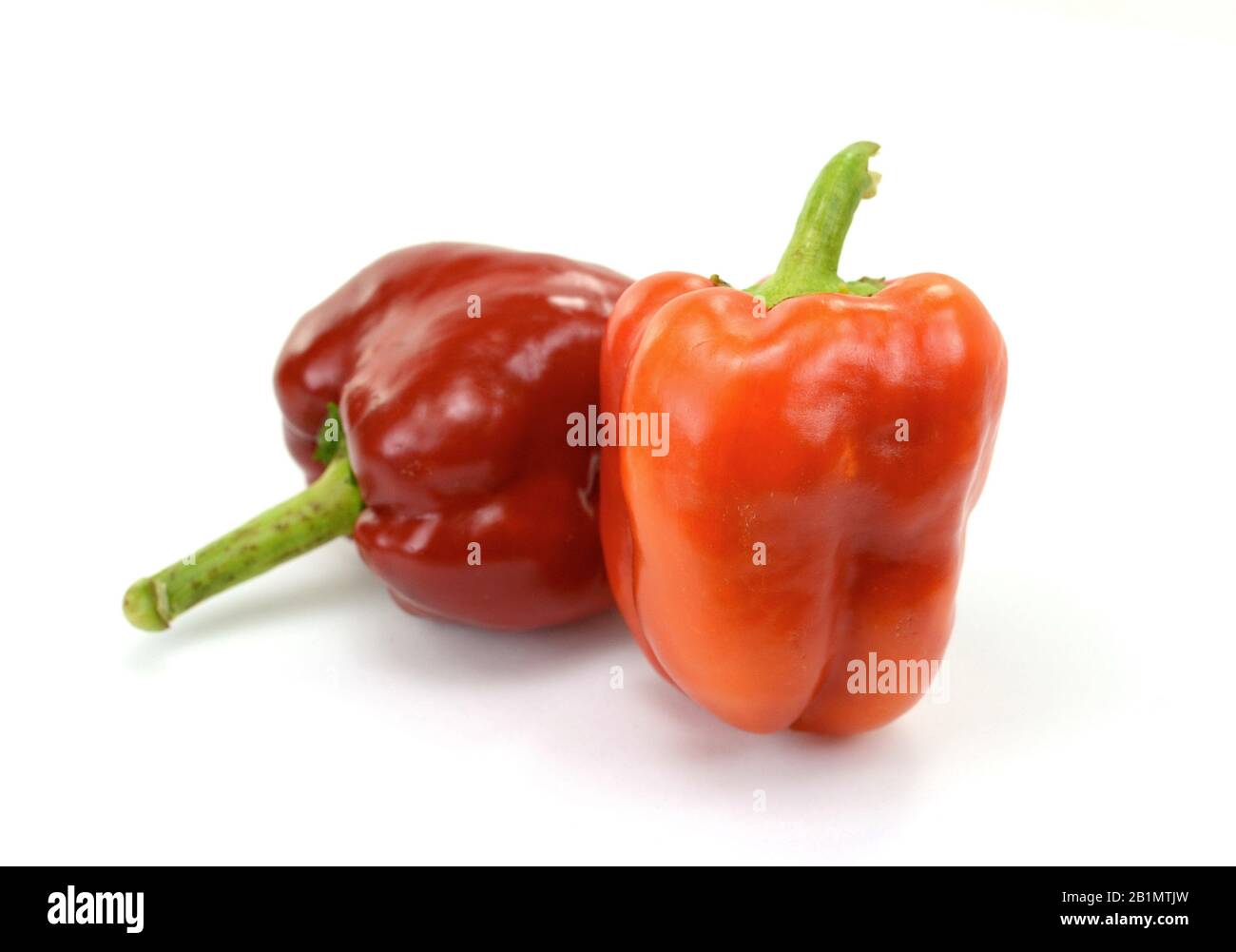 fresh red paprika isolated on white background Stock Photo - Alamy