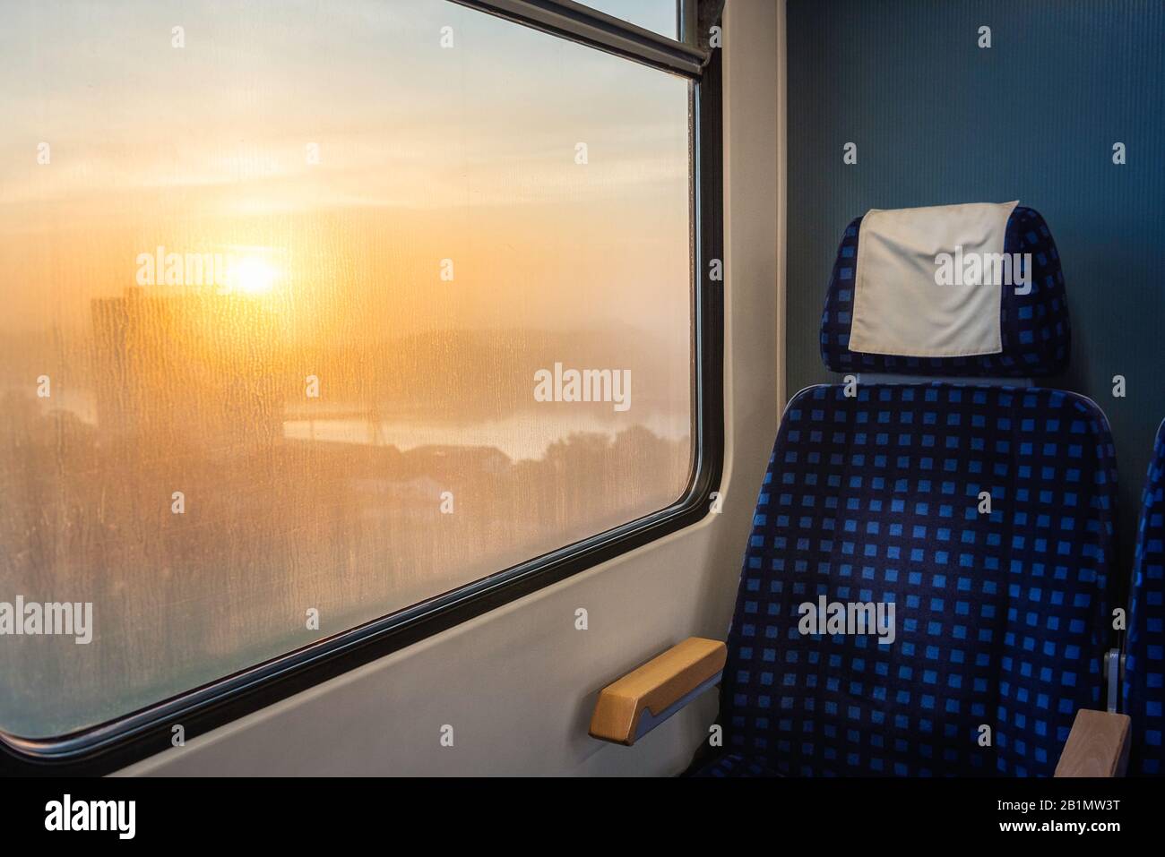 Silhouette window train transport hi-res stock photography and images ...
