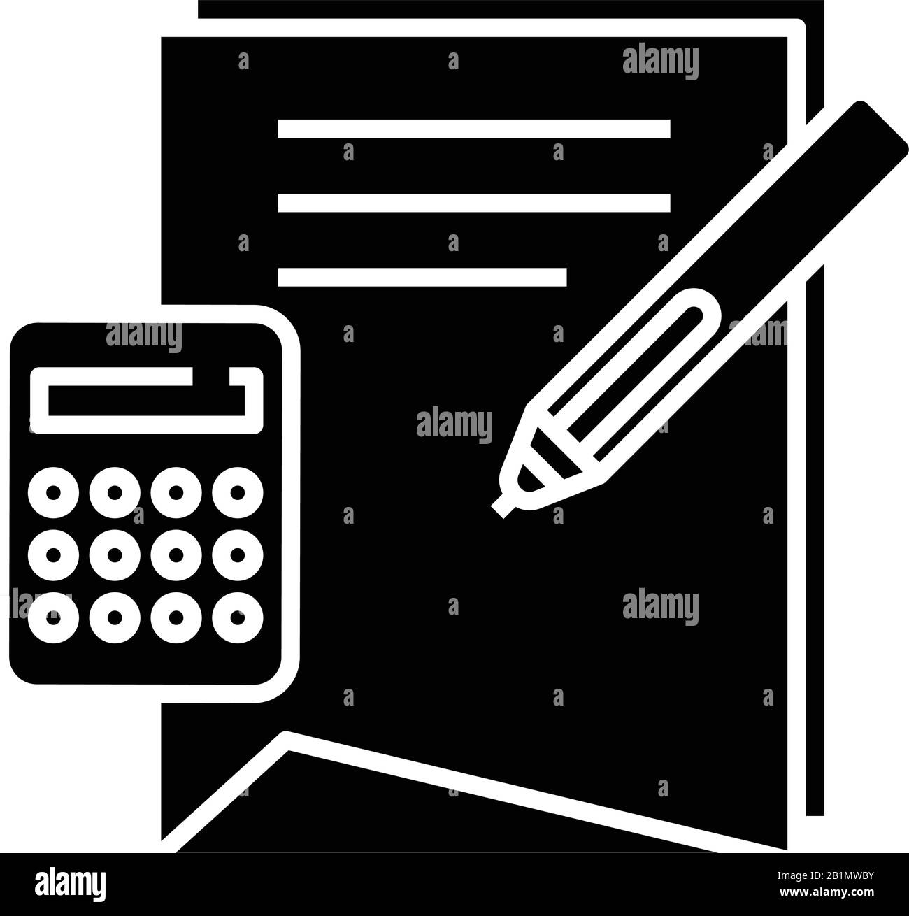 Bookkeeping illustration Black and White Stock Photos & Images - Alamy