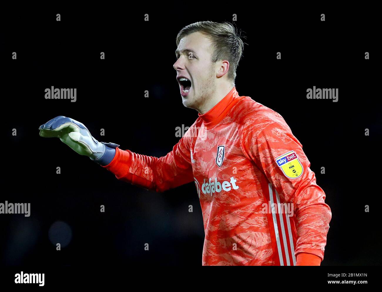 Fulham goalkeeper Marek Rodak during the Sky Bet Championship match at ...