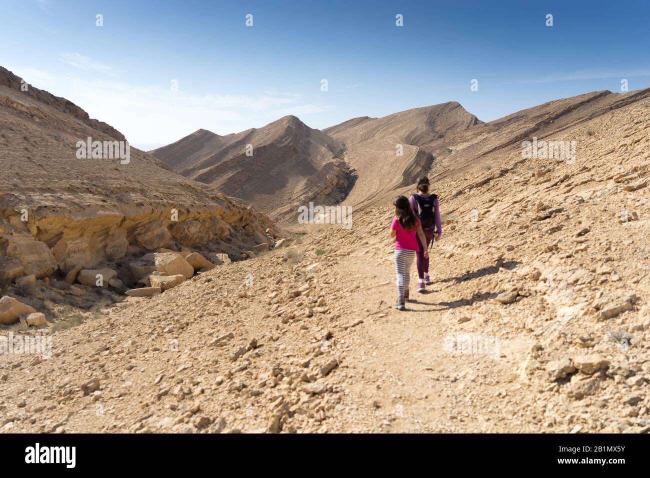 Hiking for health in Israel middle east adventure Stock Photo - Alamy