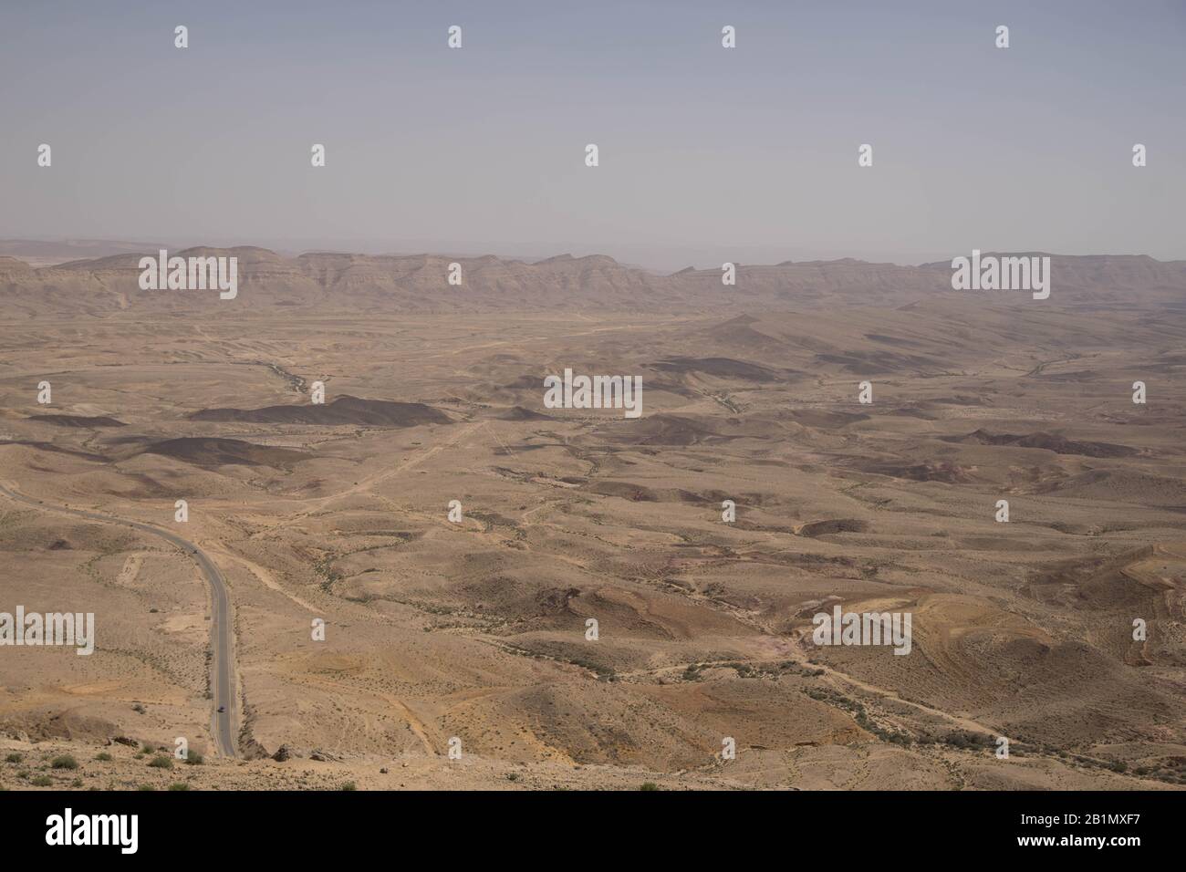 Hiking in stone desert mountain landscape of Israel Stock Photo - Alamy