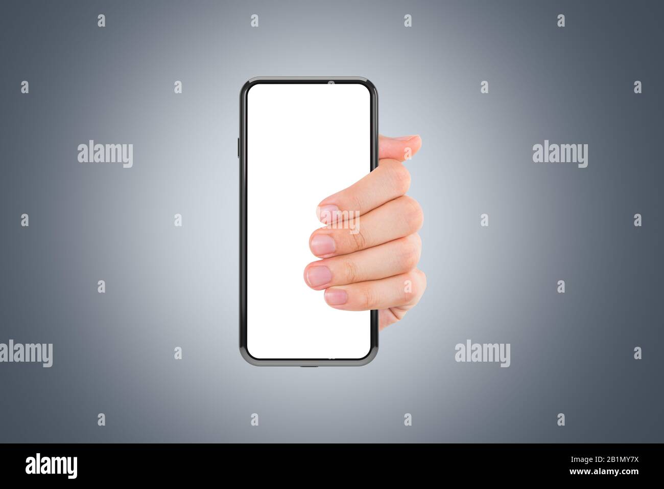 3d rendering, single mock up image of new generation full screen smart ...