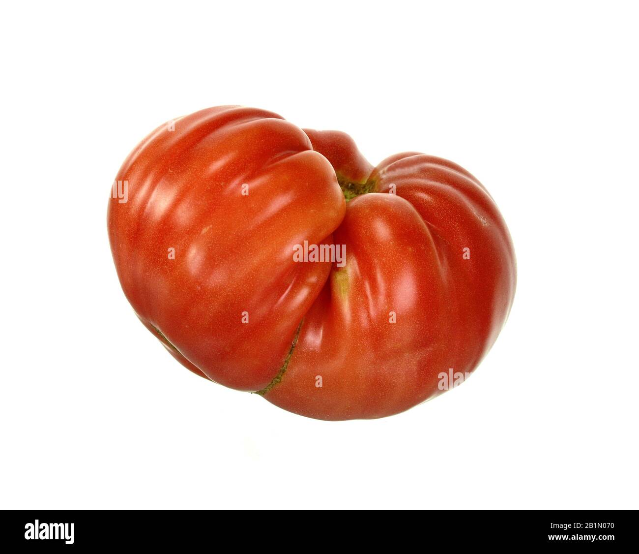 Strange shape fresh tomato isolated on white background Stock Photo - Alamy