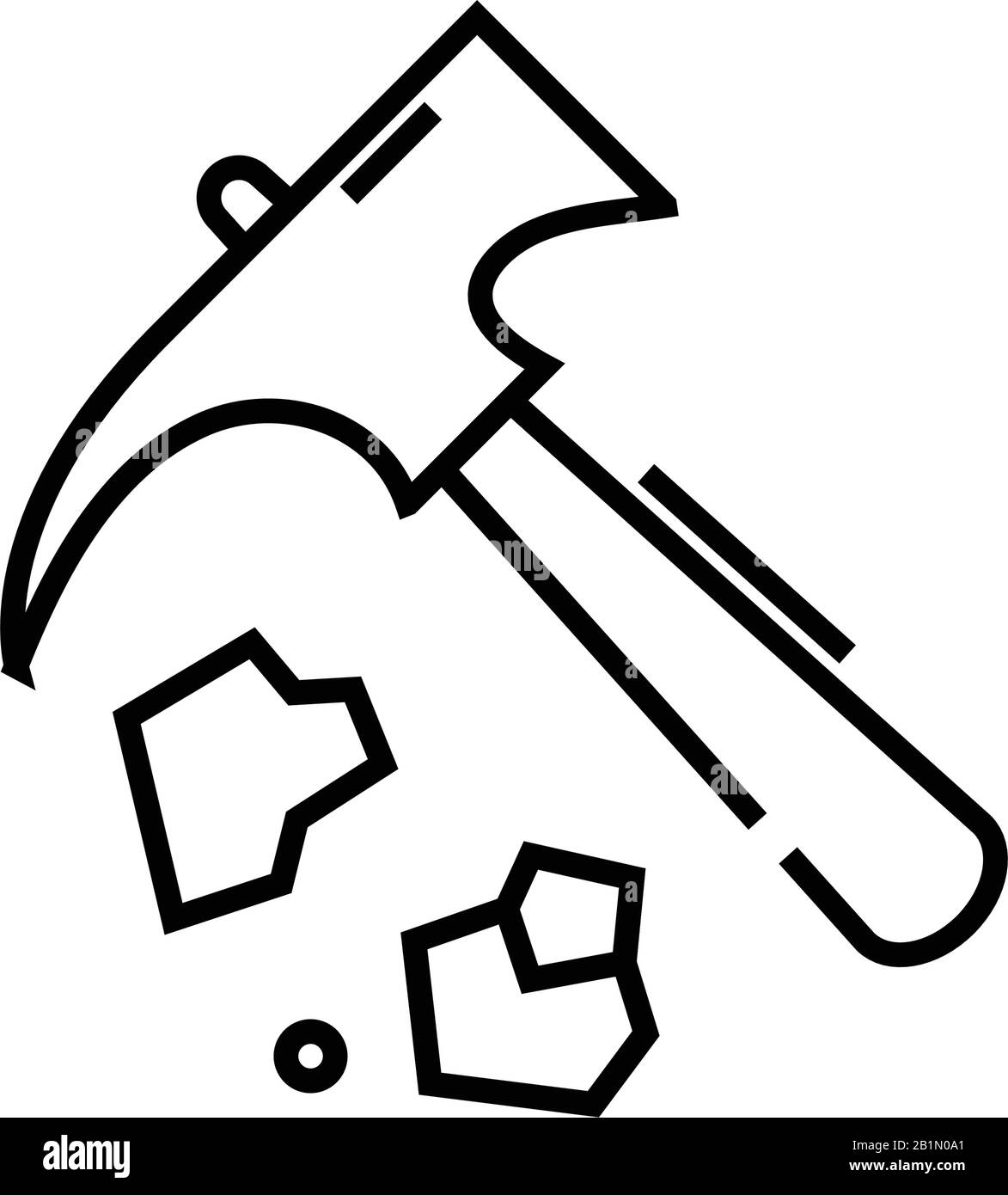 Industry instruments line icon, concept sign, outline vector ...