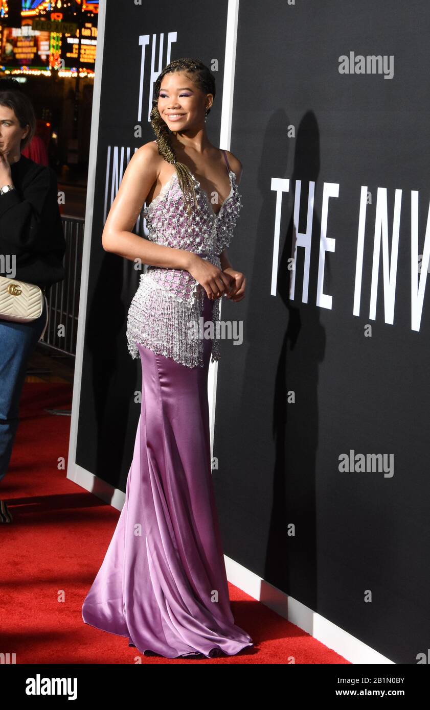 Hollywood, California, USA 24th February 2020 Actress Storm Reid ...