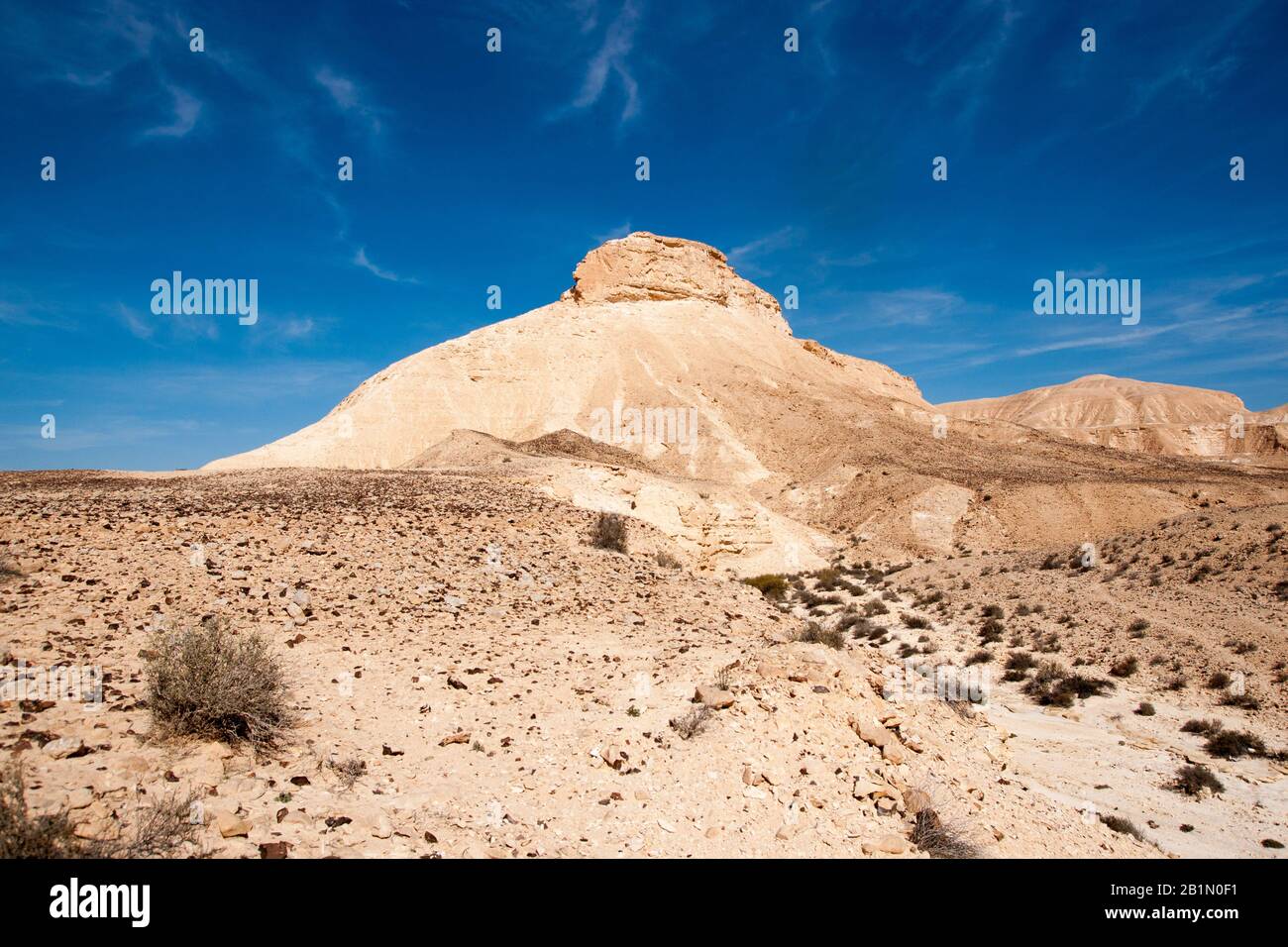 Stone desert tourism hiking in mountains under blue sky Stock Photo - Alamy