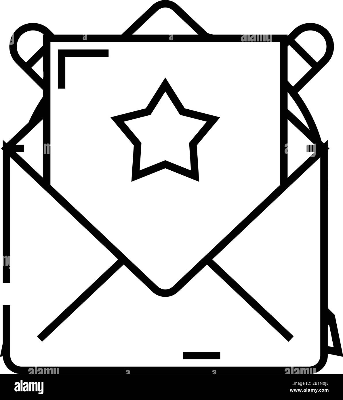 Good news line icon, concept sign, outline vector illustration, linear ...