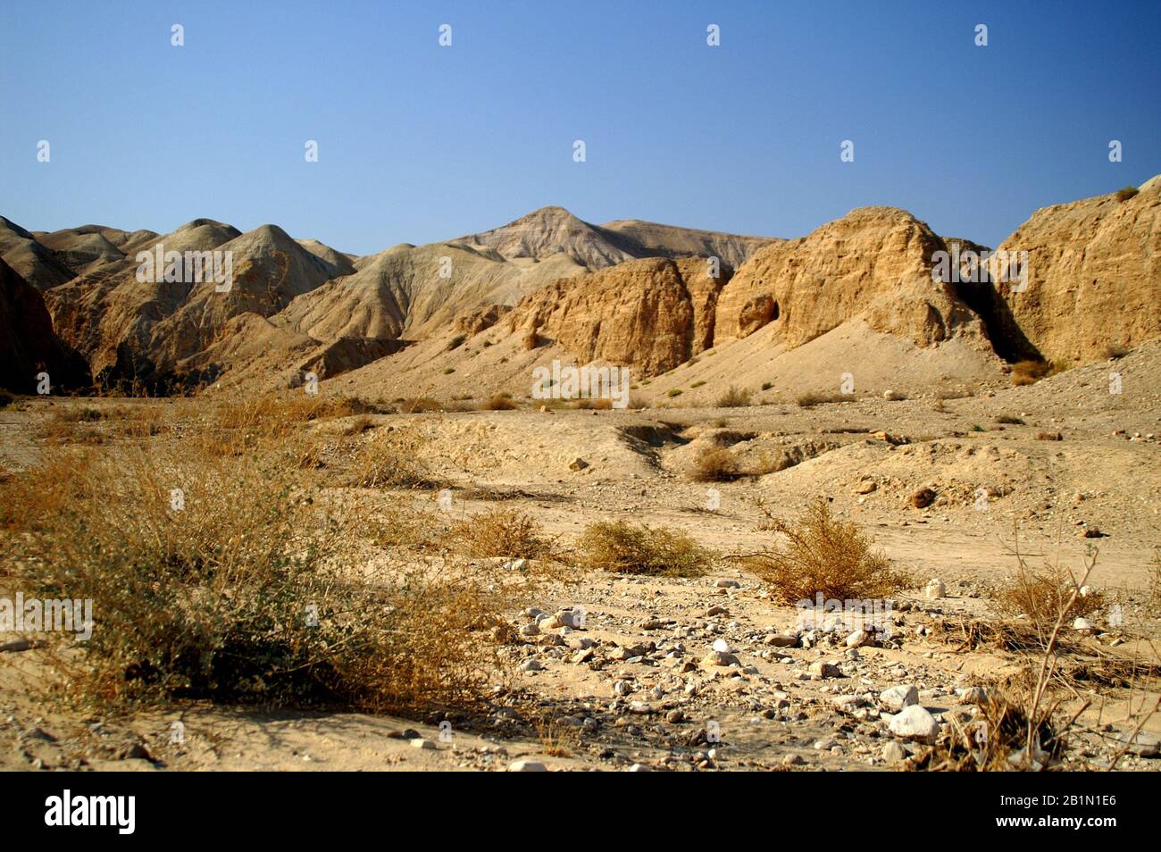 hiking in Arava desert, Israel, stones and sky Stock Photo - Alamy