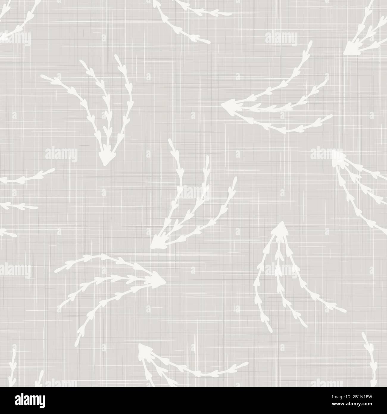 Gray vector french linen texture background. Printed with white seed ...