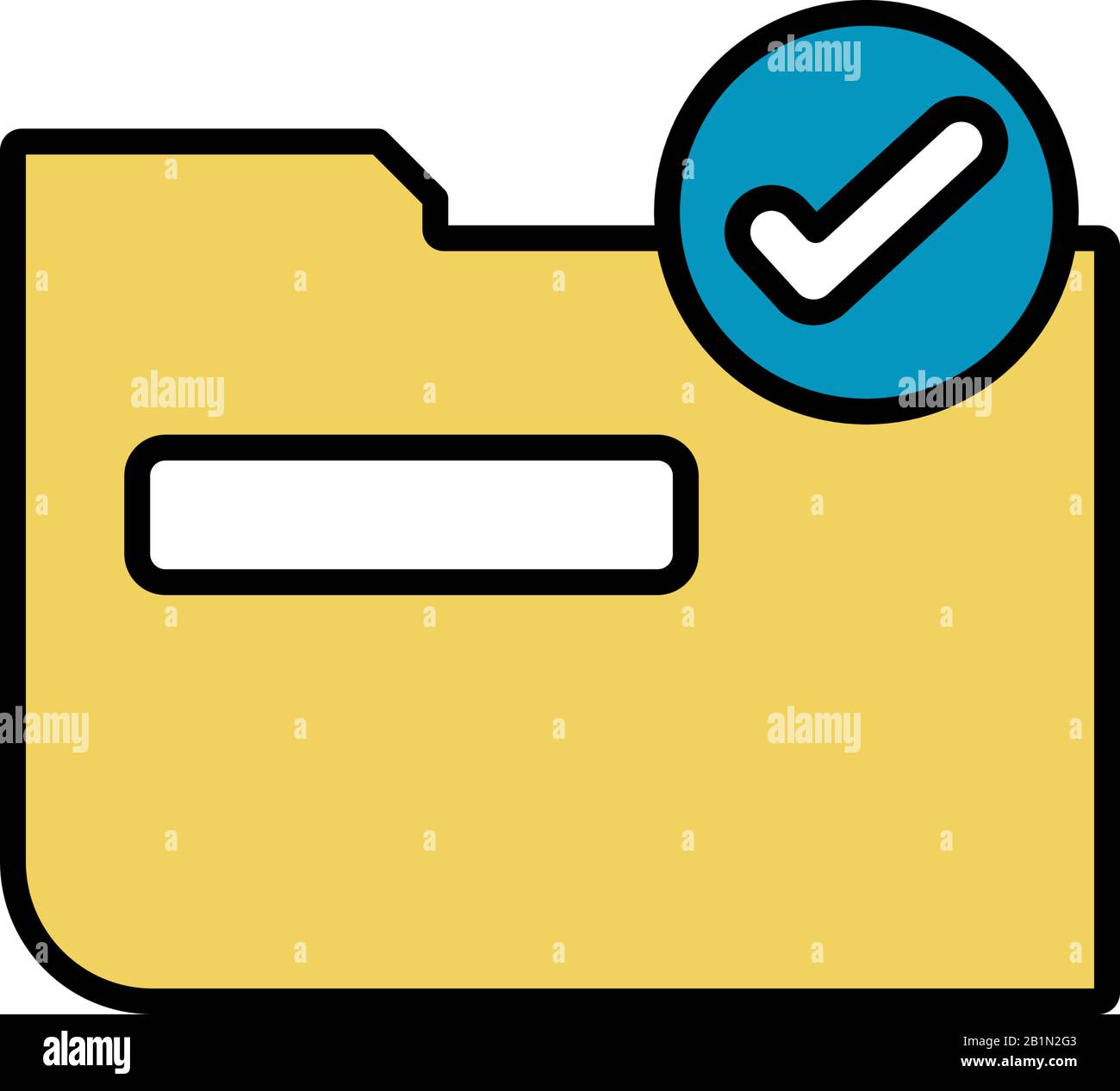 folder of file , line style icon vector illustration design Stock ...