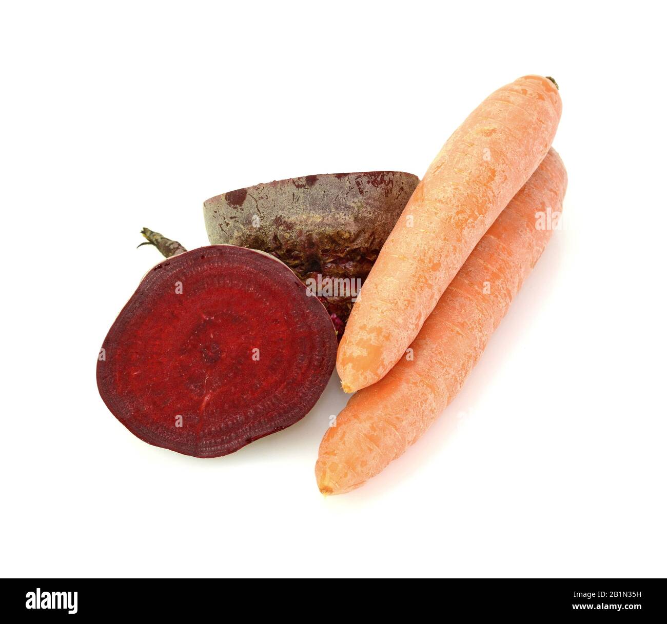 beetroot and carrot isolated on a white background Stock Photo - Alamy