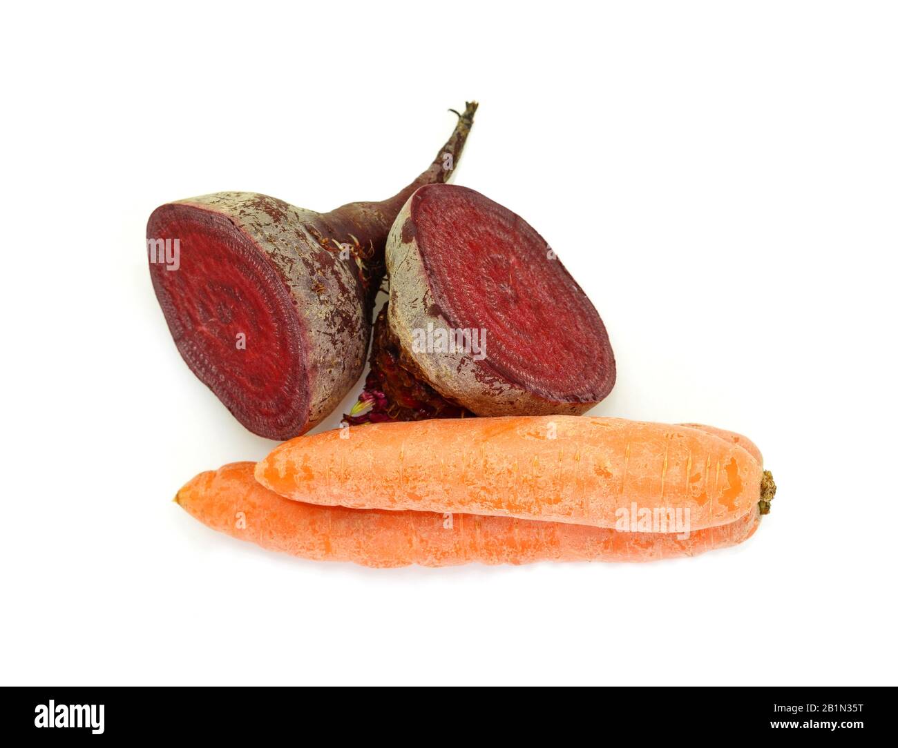 beetroot and carrot isolated on a white background Stock Photo - Alamy