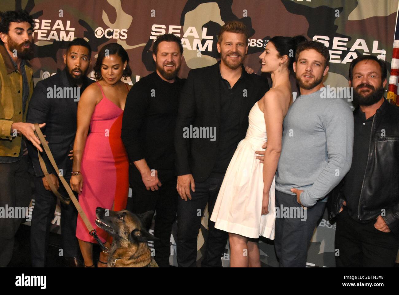 Hollywood, California, USA 25th February 2020 (L-R) Actor Justin ...