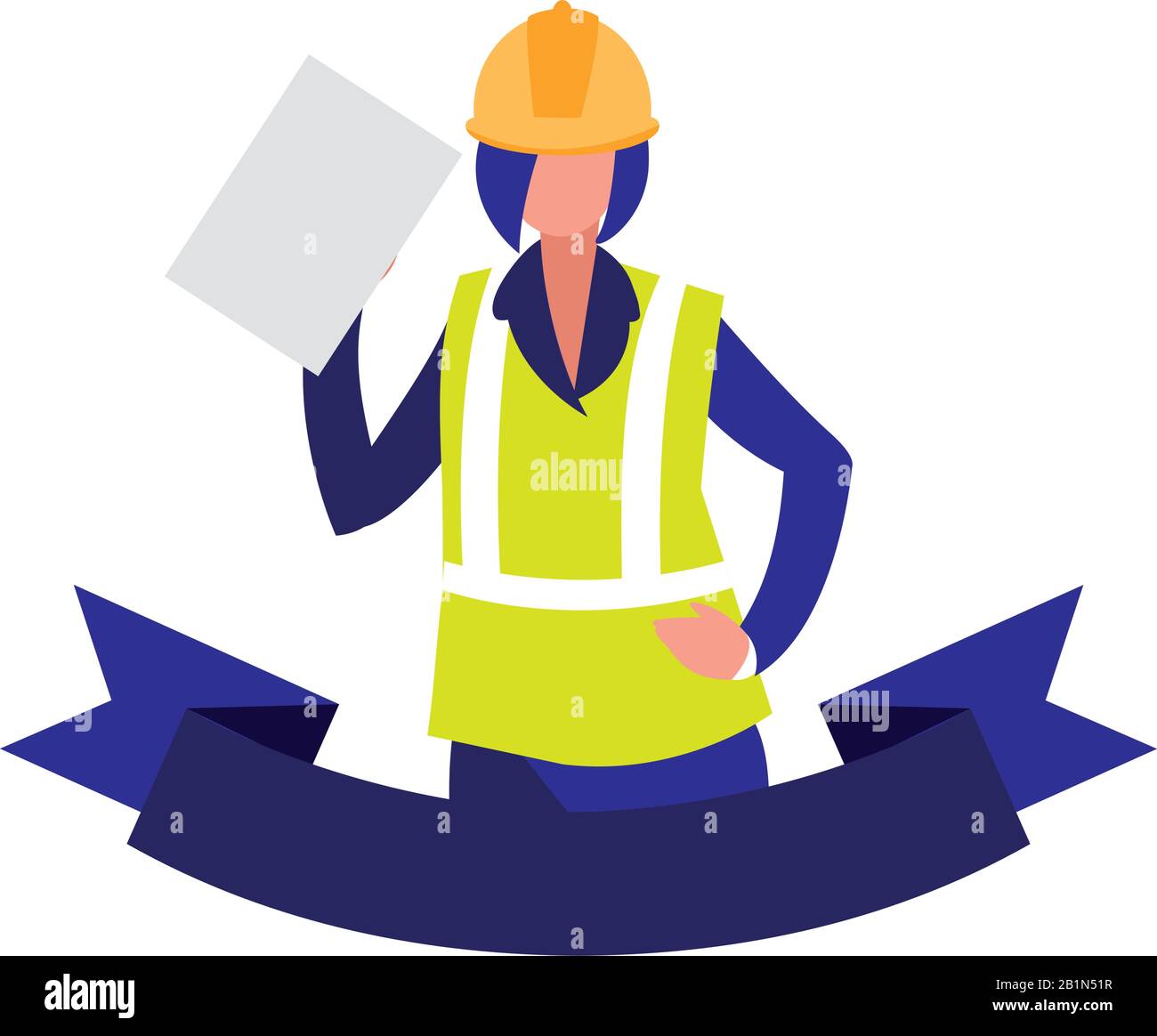 technician man in uniform with equipment on white background vector ...