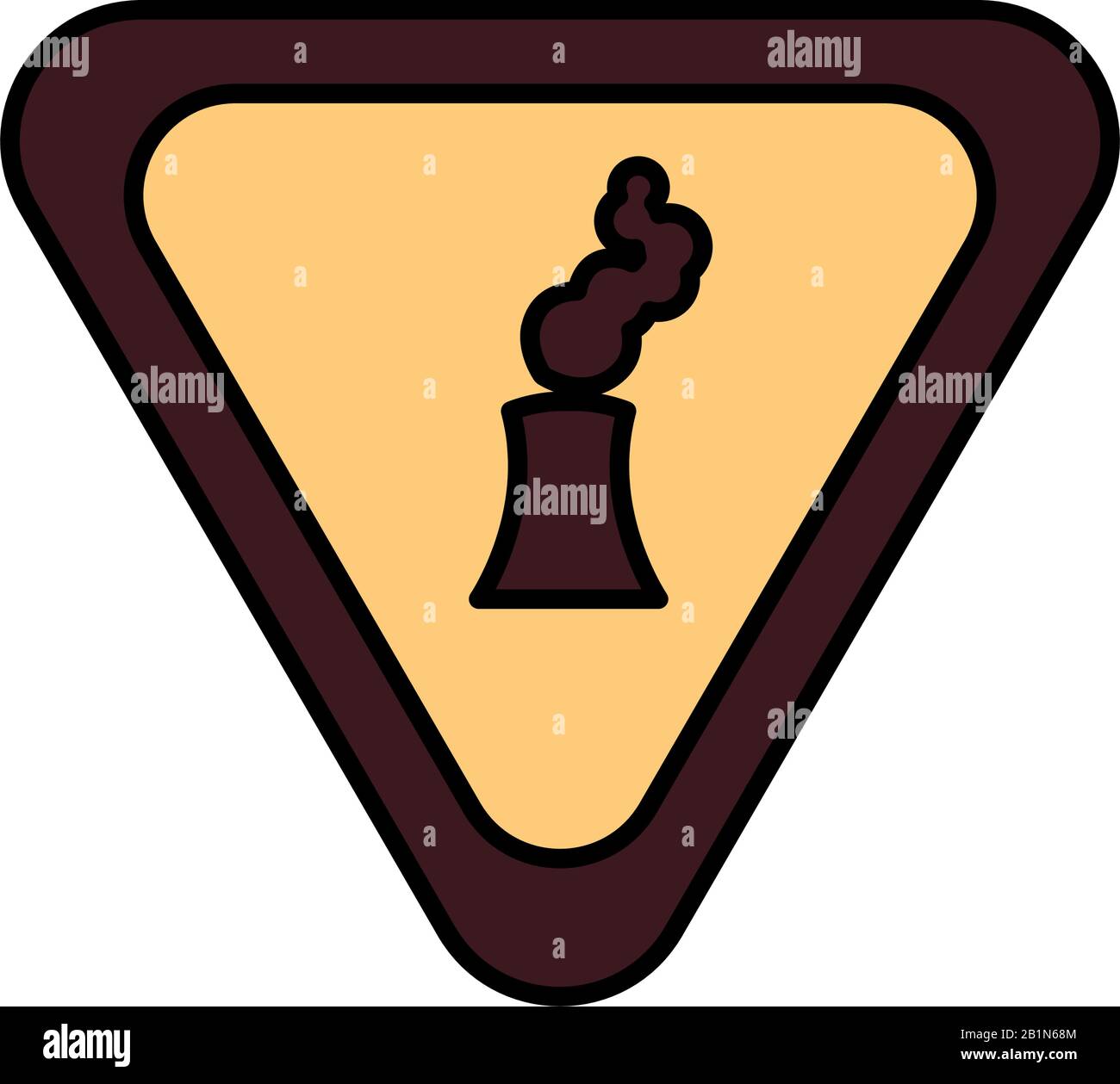 pollution warning sign, radioactive contamination vector illustration ... pollution warning sign, radioactive contamination vector illustration ...