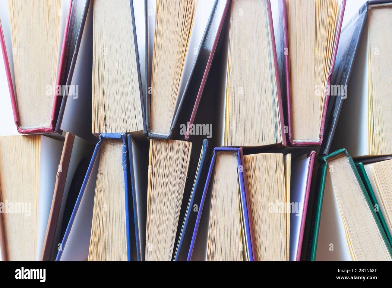 Full frame photo of books , view from above Stock Photo - Alamy