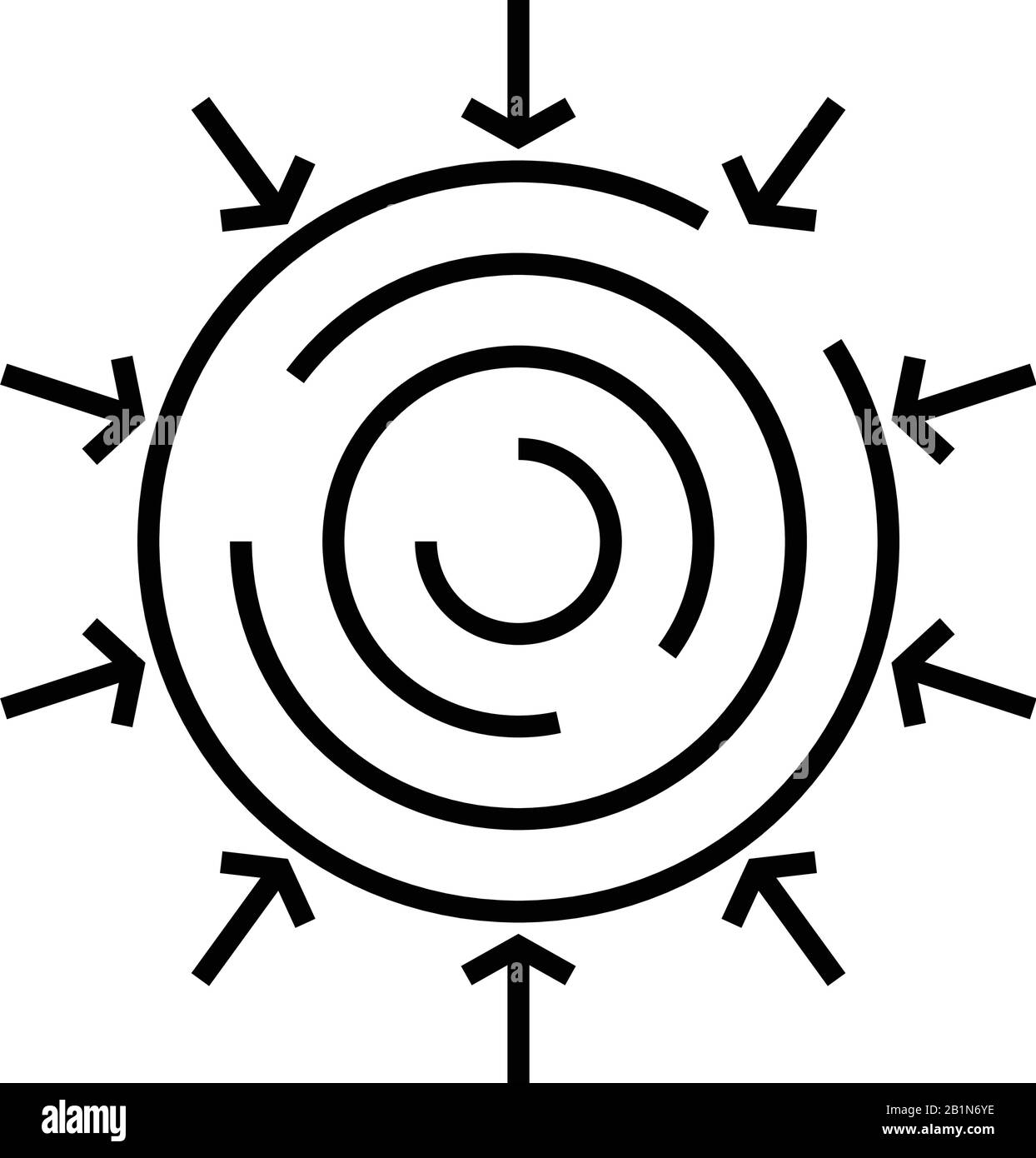 Info cycle line icon, concept sign, outline vector illustration, linear symbol Stock Vector ...