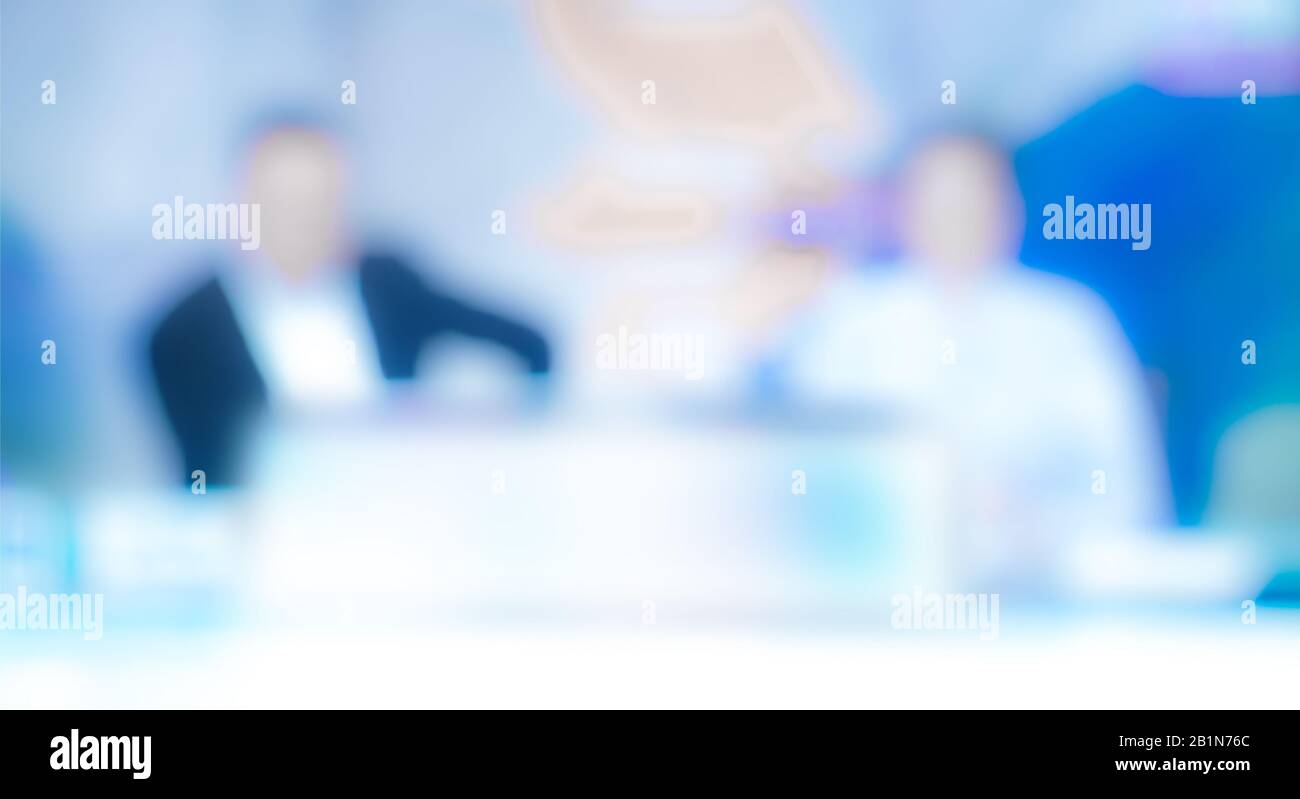 TV breaking news broadcast defocused picture Stock Photo - Alamy
