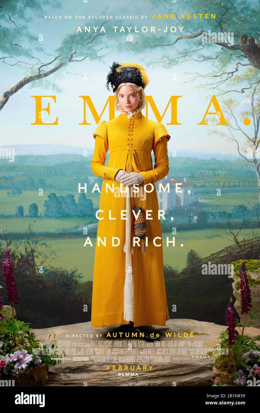 EMMA, US poster, Anya Taylor-Joy as Emma Woodhouse, 2020. © Focus ...