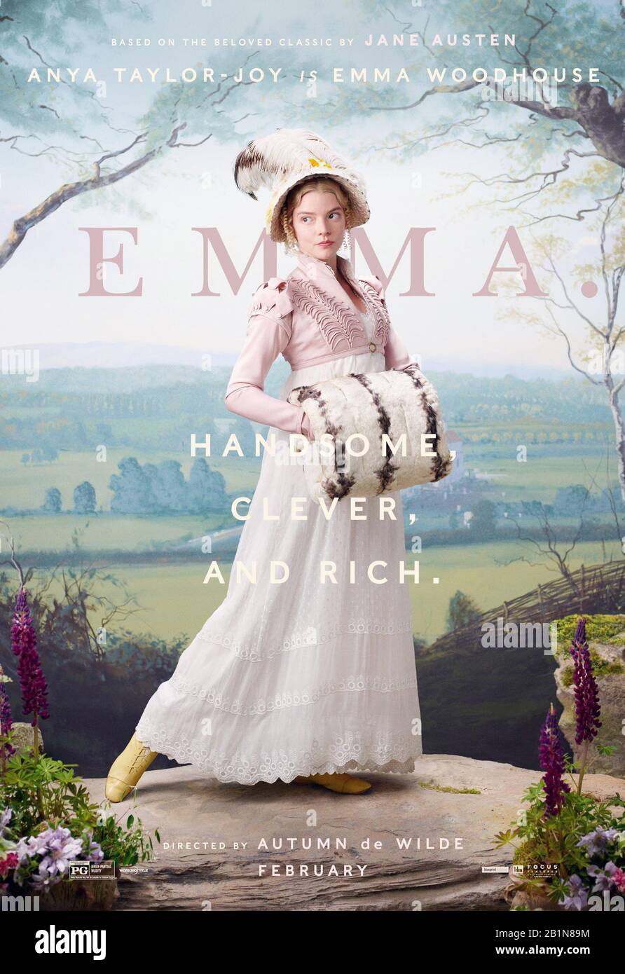 EMMA, US character poster, Anya Taylor-Joy as Emma Woodhouse, 2020 ...