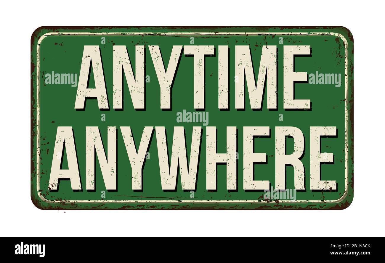 Anytime anywhere Stock Vector Images - Alamy