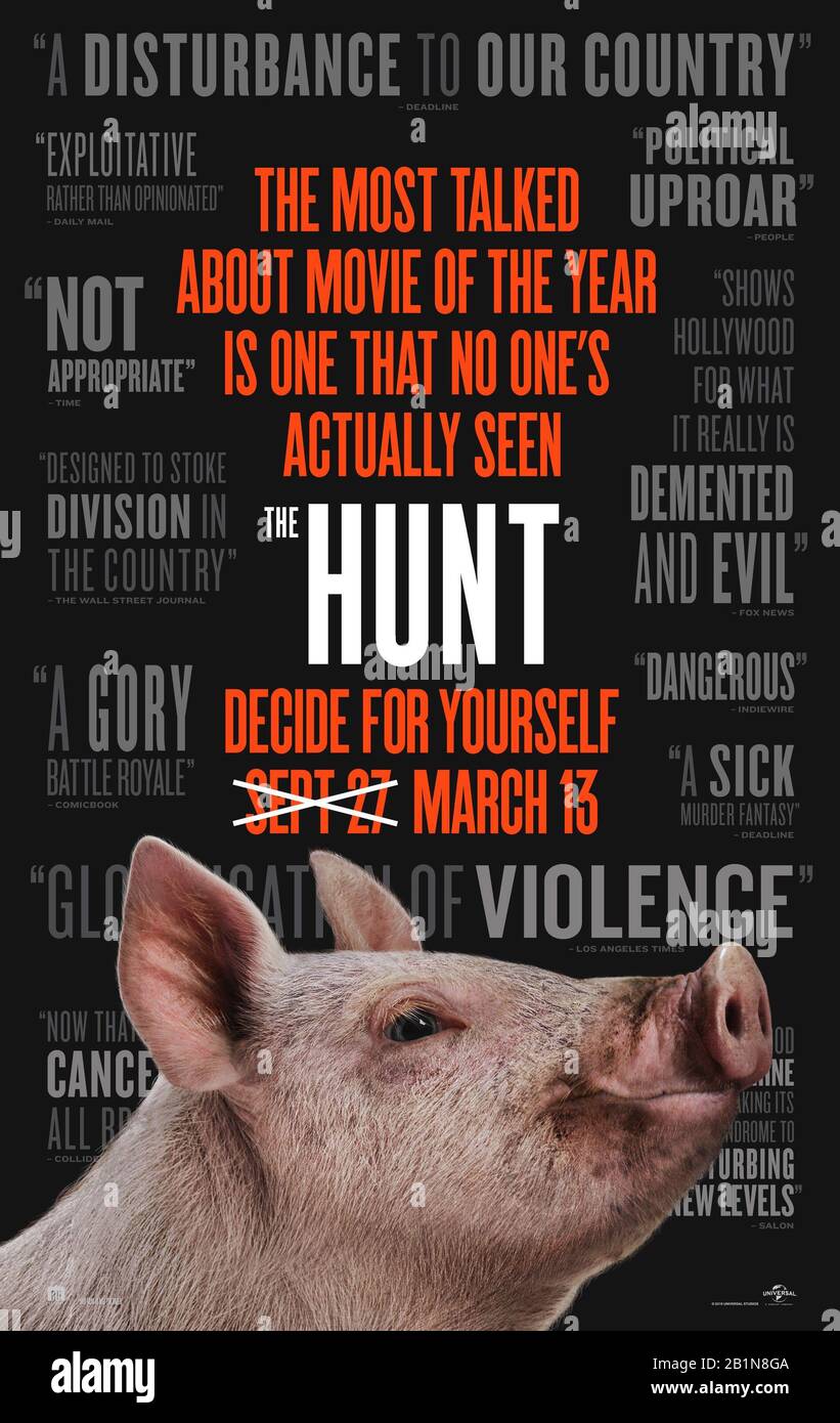 THE HUNT, US advance poster, 2020. © Universal Pictures / Courtesy ...