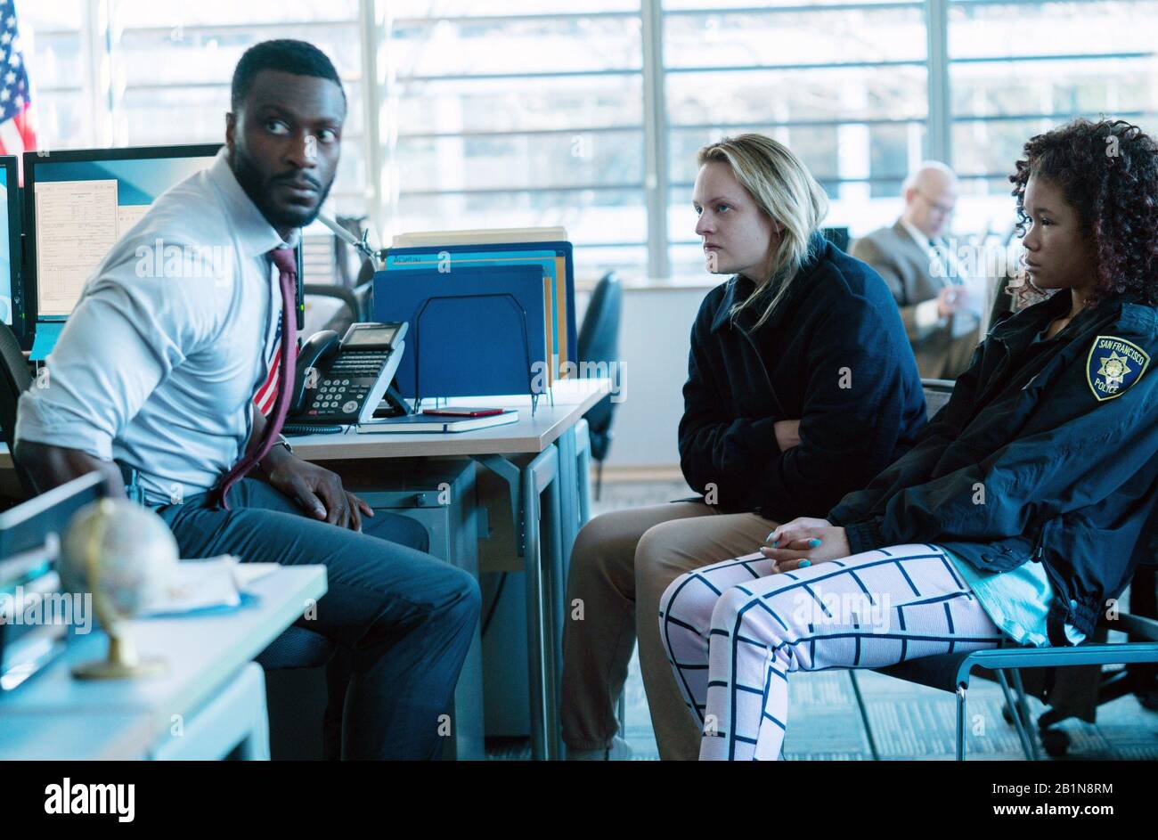 THE INVISIBLE MAN, from left: Aldis Hodge, Elisabeth Moss, Storm Reid ...