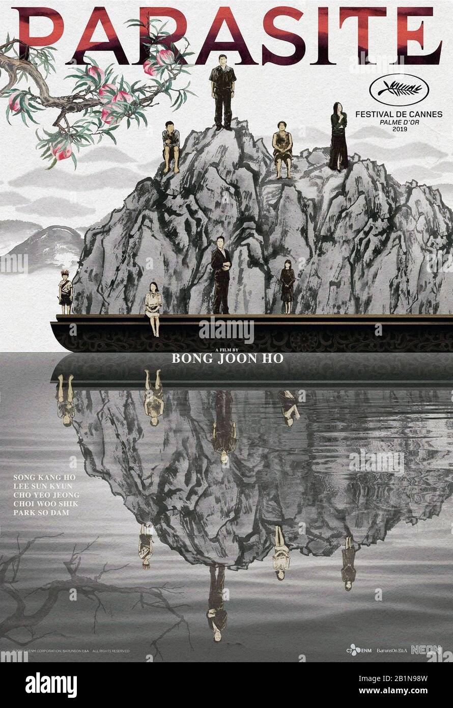 PARASITE, (aka GISAENGCHUNG), poster, top from left: CHOI Woo-sik, SONG ...