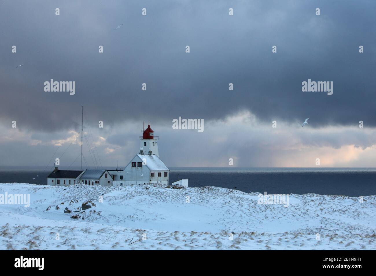 Vardo Lighthouse, Norway, Varanger Peninsula, Hornoya Stock Photo - Alamy