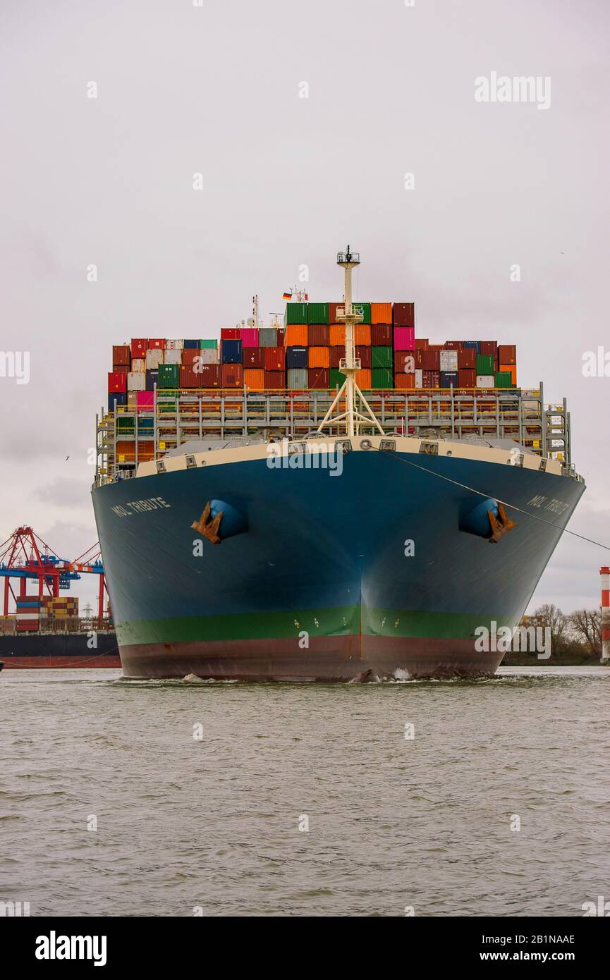 German container ship hi-res stock photography and images - Alamy