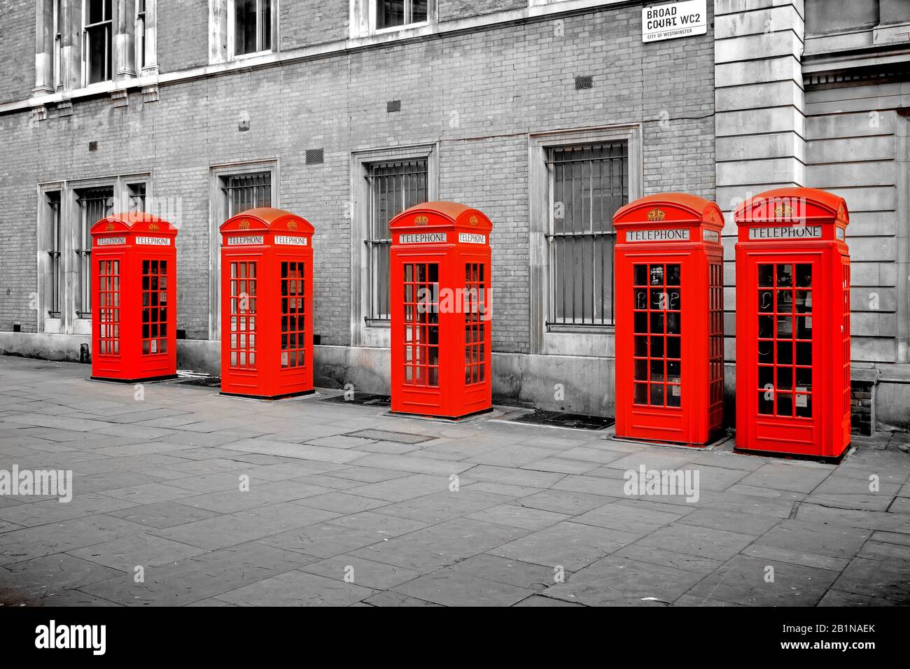red call boxes in London, United Kingdom, England, London Stock Photo ...