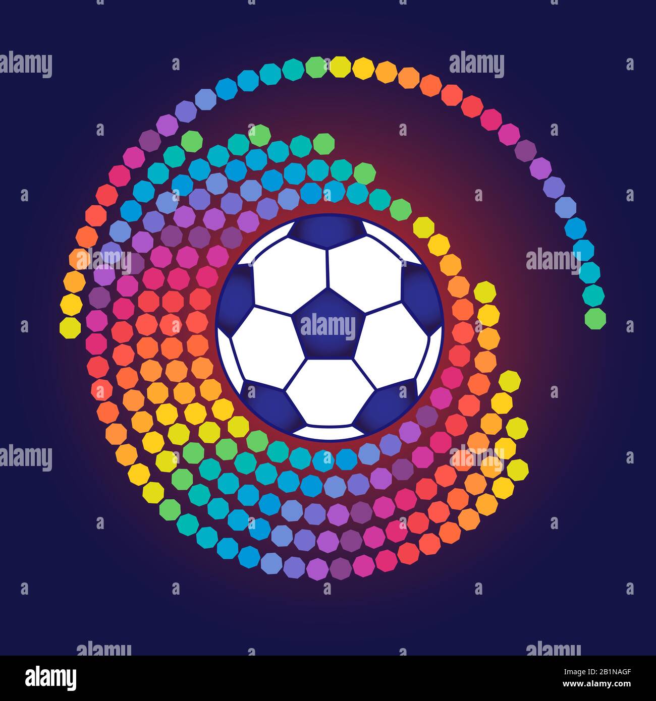 Soccer ball on colorful background vector Stock Vector Image & Art - Alamy