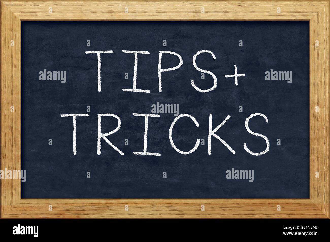 Black blackboard lettering TIPPS + TRICKS (Tips & Tricks Stock Photo ...