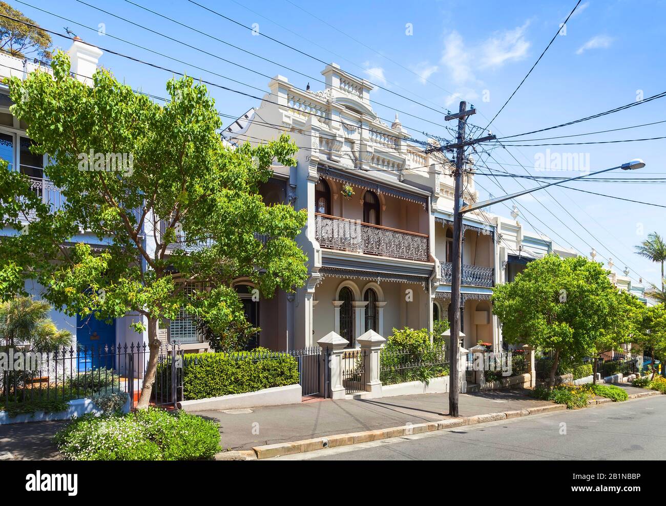 stepped building in Paddington, Australia Stock Photo - Alamy