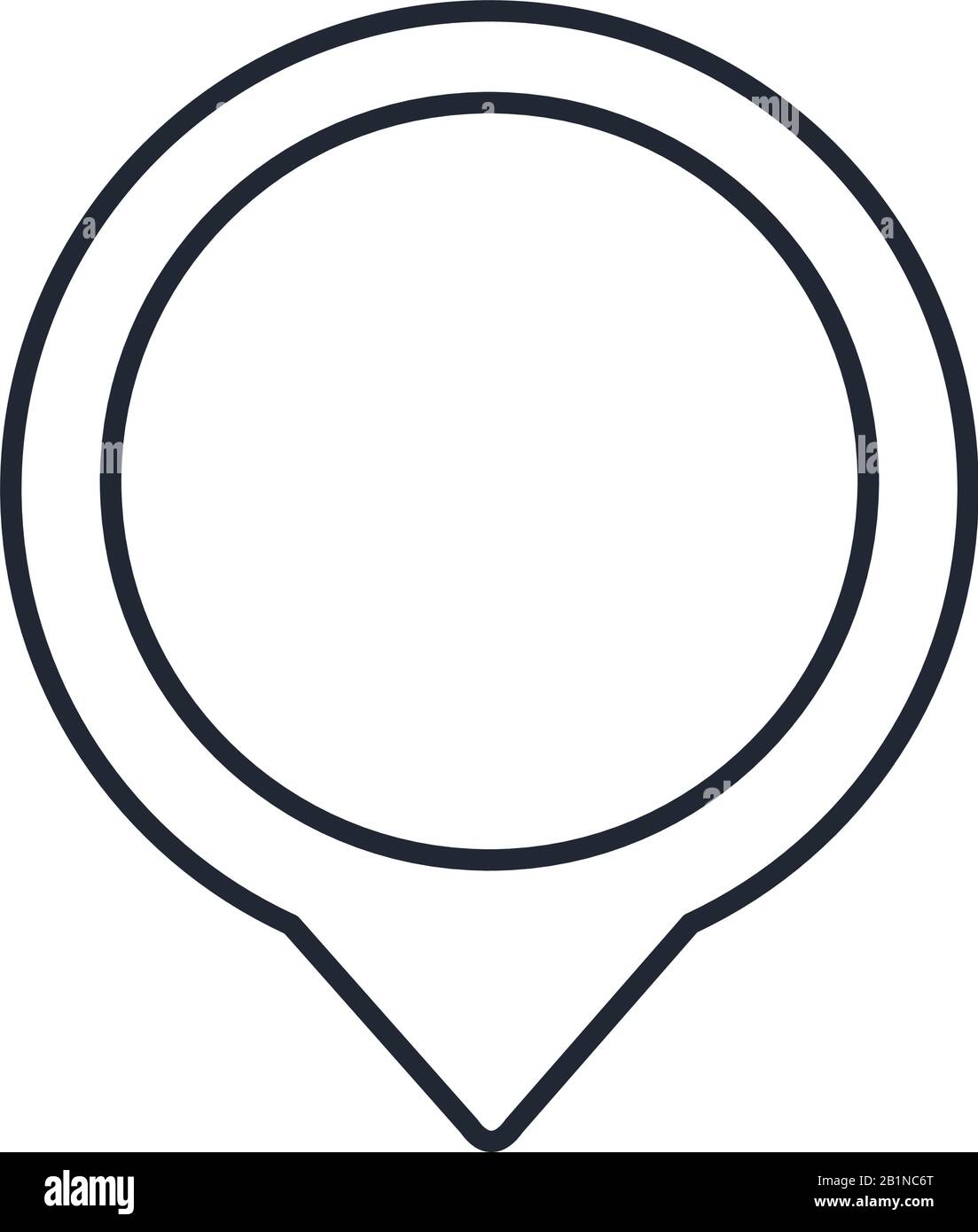 location pin icon over white background, vector illustration Stock ...