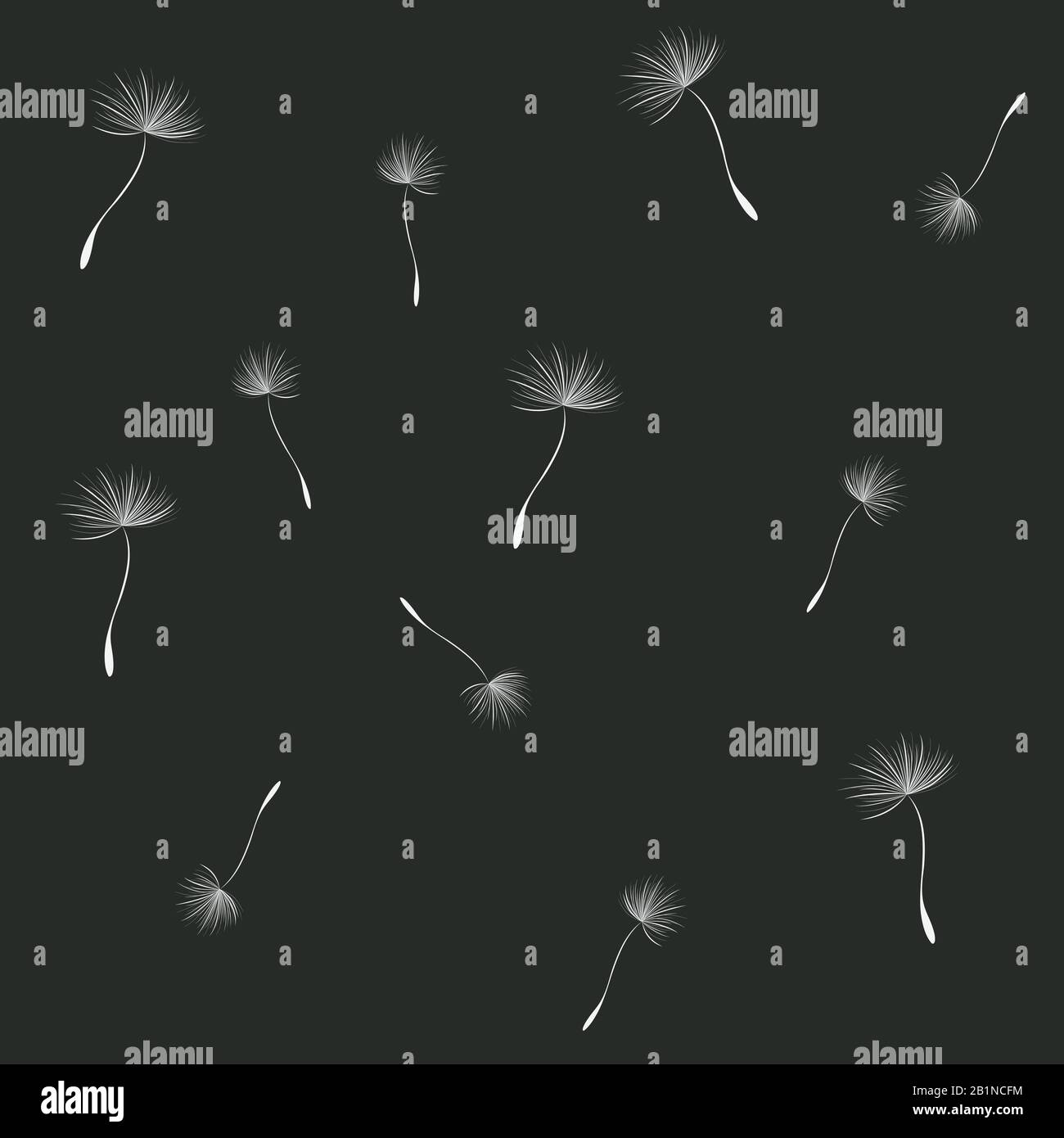 Dandelion cute seamless pattern Stock Vector Images - Alamy