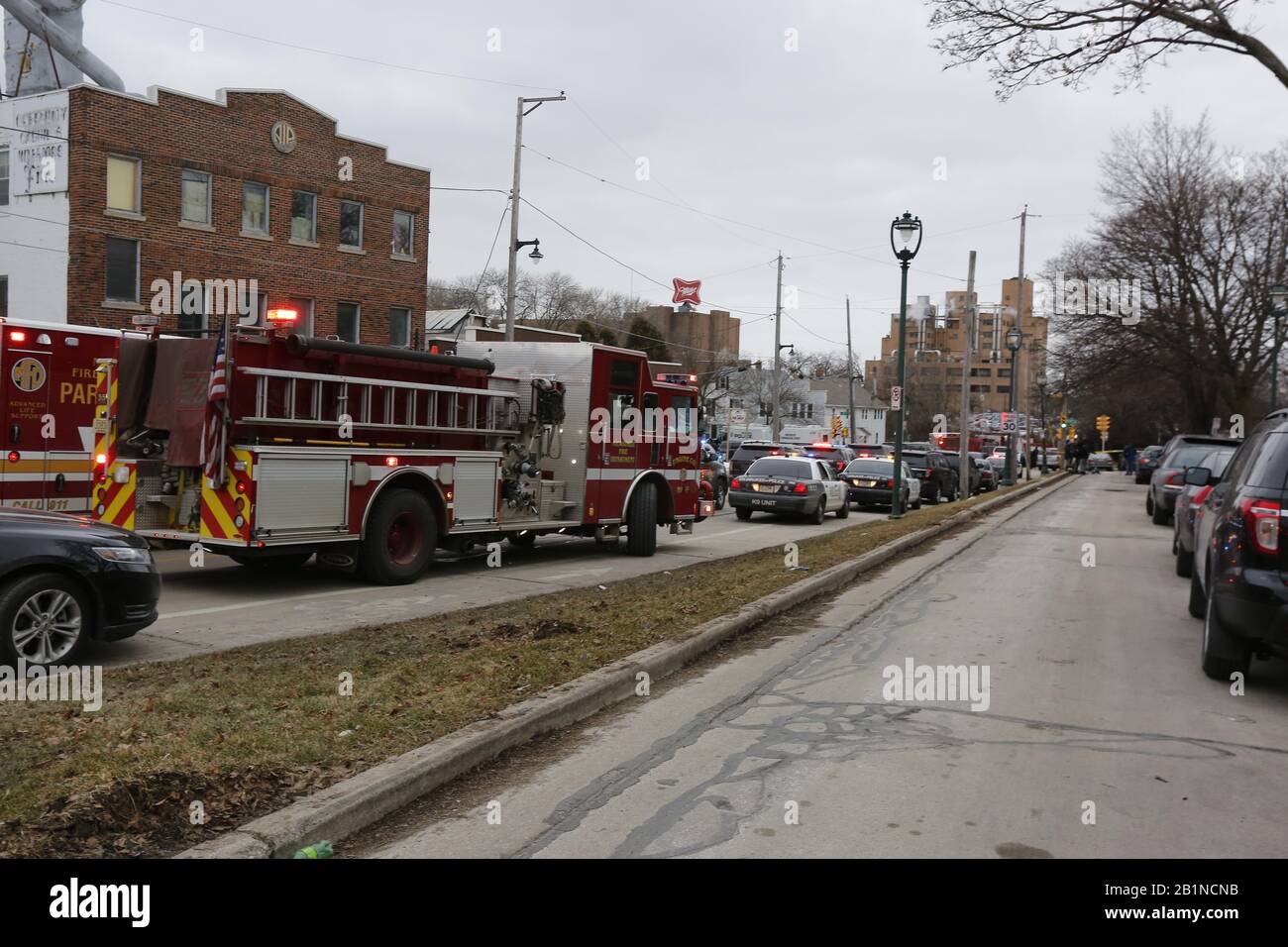 Milwaukee. 26th Feb, 2020. Milwaukee active shooter at Miller Coors HQ ...