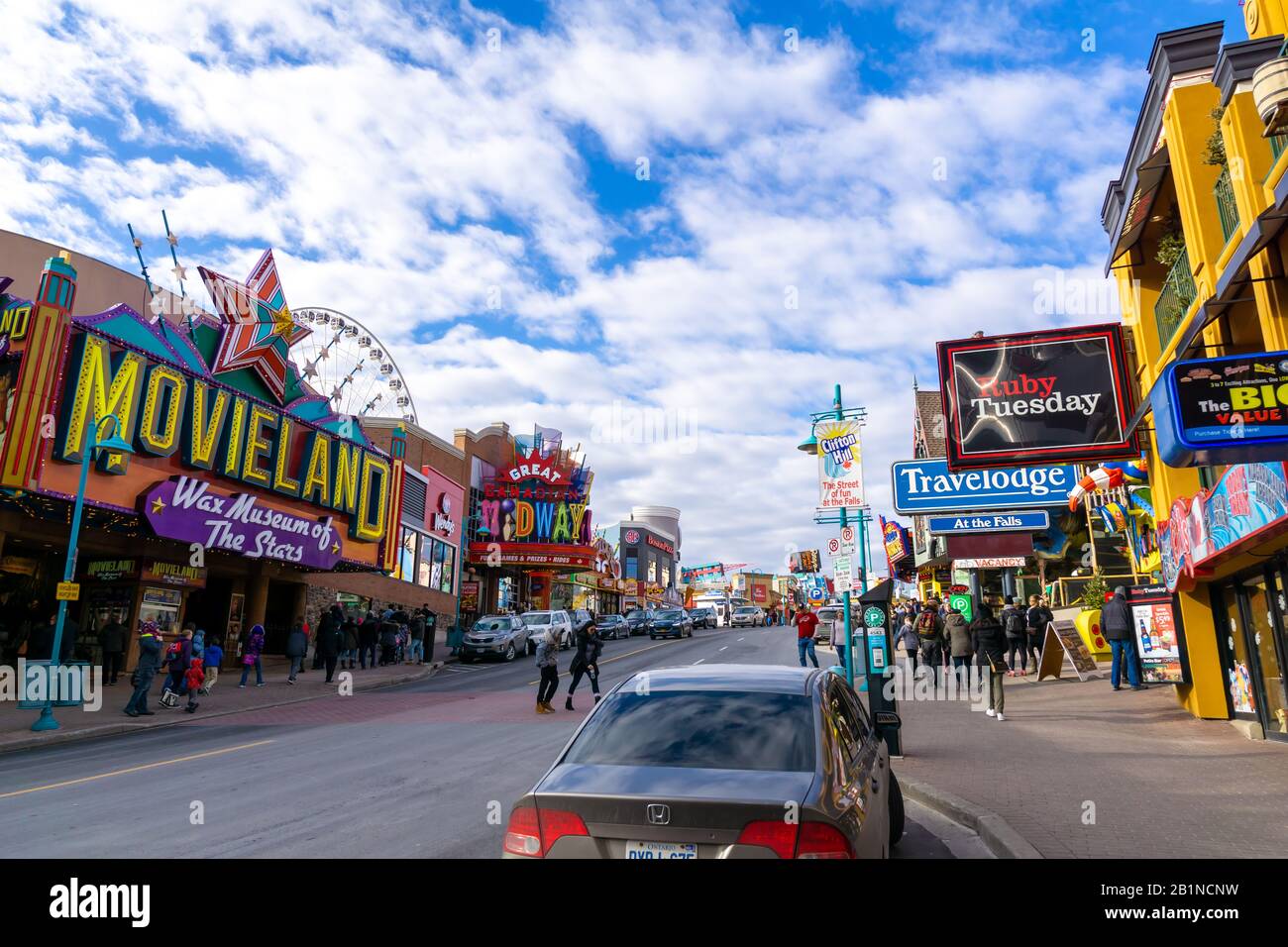 Clifton Hill, as known as the " Street of Fun", one of the major ...