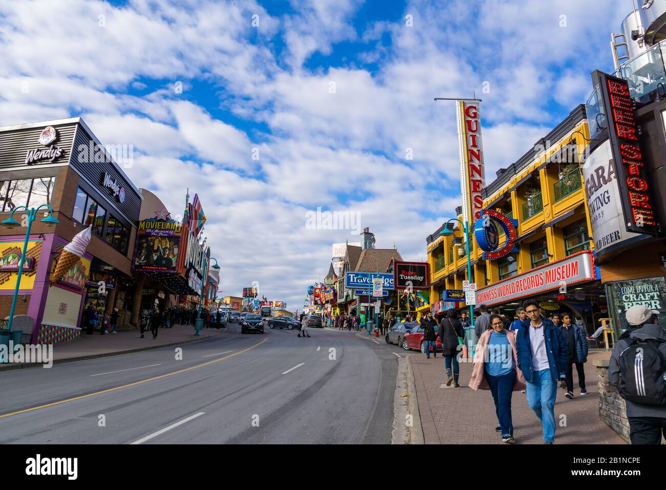 Clifton Hill, as known as the " Street of Fun", one of the major ...