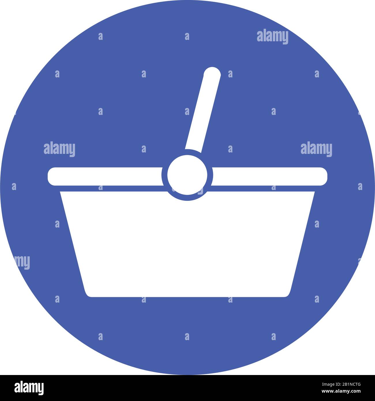 shopping basket block style icon Stock Vector Image & Art - Alamy