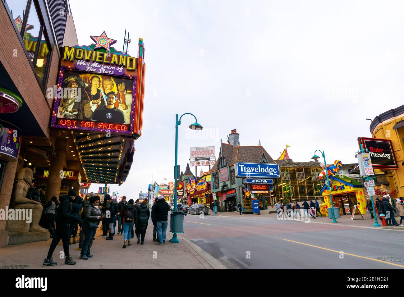 Clifton Hill, as known as the " Street of Fun", one of the major ...