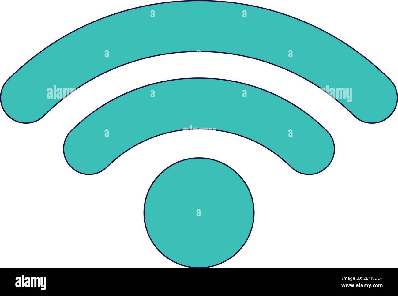 wifi signal icon over white background, vector illustration Stock ...