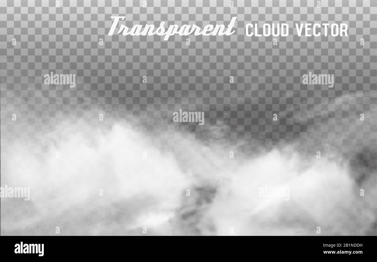 Clouds vector on transparent background Stock Vector Image & Art - Alamy